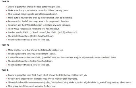 Solved Task 10using Tasks 7 And 8 Create A Query That Sh