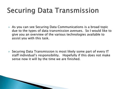 Ppt Securing Data Transmission Powerpoint Presentation Free Download