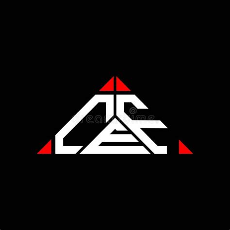 CEF Letter Logo Creative Design With Vector Graphic Stock Vector Illustration Of Logos