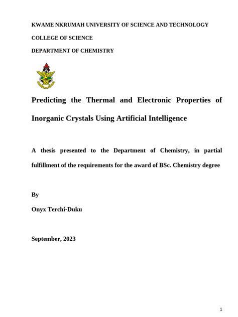 Thesis Template Pdf Density Functional Theory Computational Chemistry