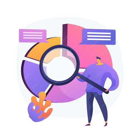 Free Vector Statistical Analysis Man Cartoon Character With