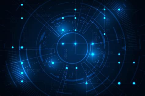 Premium Vector Vector Blue Abstract Digital Circuit Hi Tech