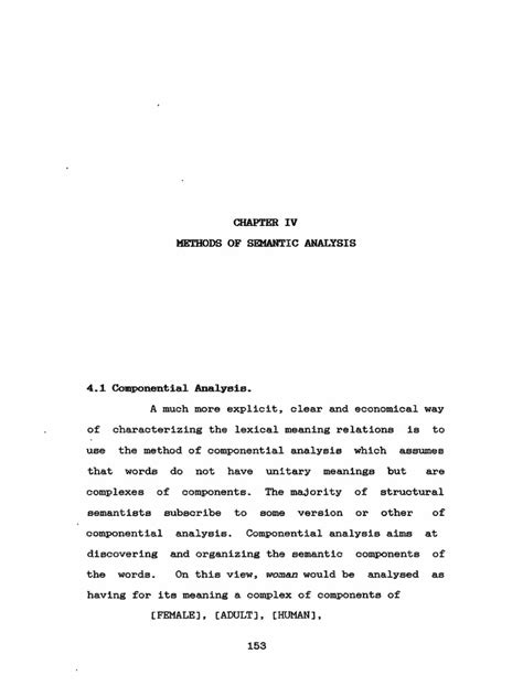 Chapter Iv Methods Of Semantic Analysis Pdf Semantics Predicate