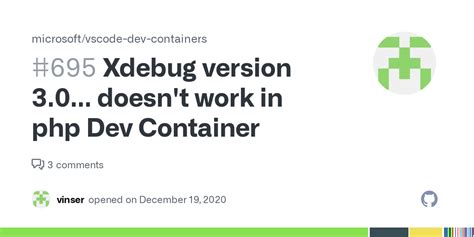Xdebug Version 30 Doesnt Work In Php Dev Container · Issue 695