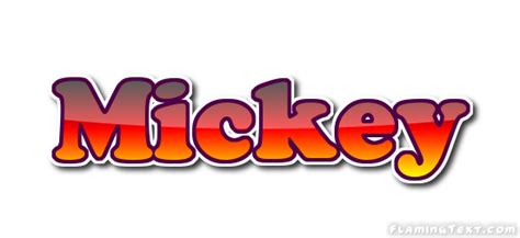 Mickey Лого Бесплатный инструмент для дизайна имени от Flaming Text