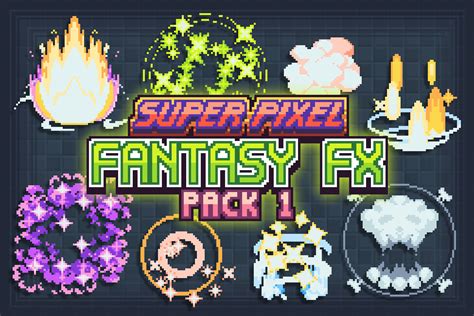 Super Pixel Fantasy Fx Pack 1 2d Textures And Materials Unity Asset Store