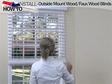 How To Install Wood And Fauxwood Blinds Outside Mount InstOMBlindWoodFaux Faux Wood Blinds