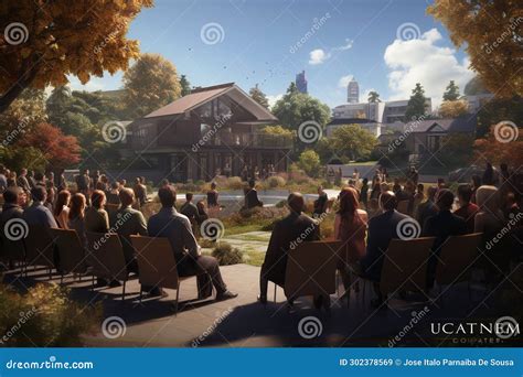 dynamic community meeting addressing local stock illustration