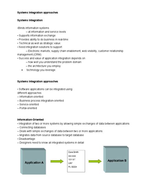 Itec54 System Integration And Architecture 1 System Integration