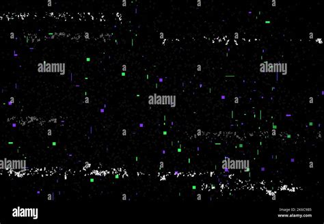 Glitch Color Pixels Distorted Video Signal Abstract Digital Shapes Modern Noise Effect Tv