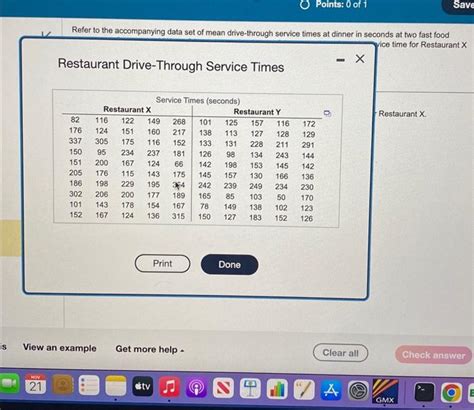 Solved Refer To The Accompanying Data Set And Construct A