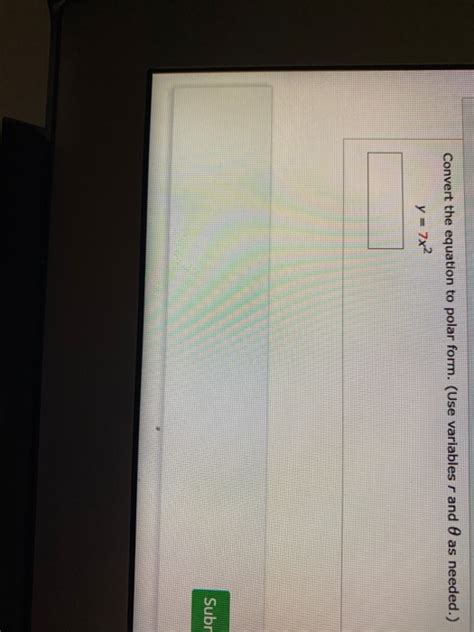 Solved Convert The Equation To Polar Form Use Variables R Chegg