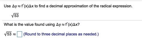 solved use ayuf x ax to find a decimal approximation of the