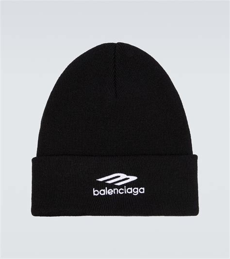 Buy Balenciaga Logo Technical Beanie Black At 40 Off Editorialist