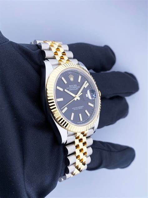 Rolex Datejust 41 Two Tone Black Dial Ace Of Spades Watches