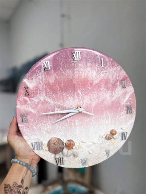 Настенные часы «Розовое море на закате диаметр 30 см новый в наличии Цена 4 000₽ во