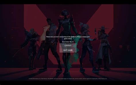 How To Fix Valorant Error Code 43