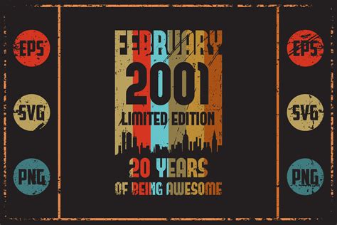 February 2001 Retro Design Graphic By The Design Factory · Creative