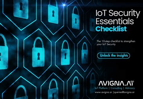 iot security essentials checklist pdf avigna