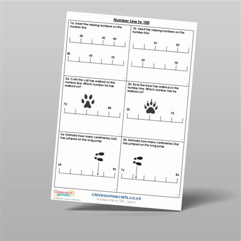 Year 3 Number Line To 100 Varied Fluency Resource Classroom Secrets