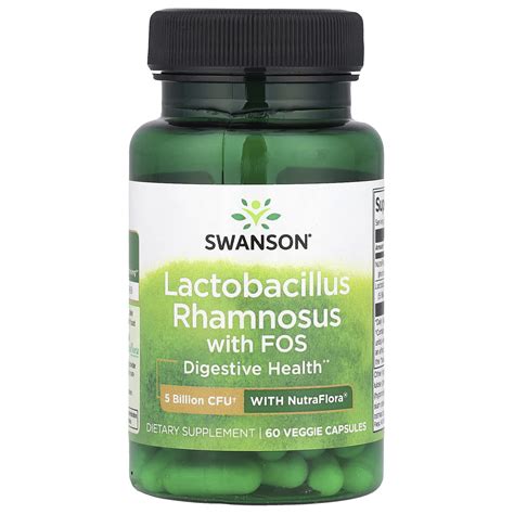 Swanson Lactobacillus Rhamnosus Con Fos 5000 Millones De Ufc 60