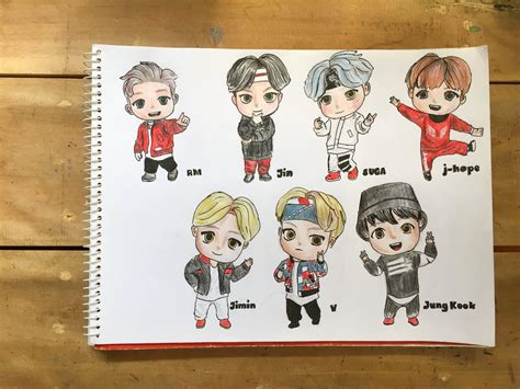How To Draw Bts Members Easy