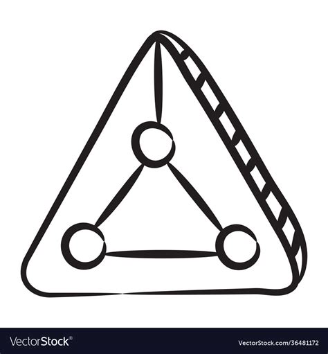 Triangle Chart Royalty Free Vector Image Vectorstock