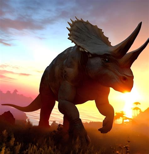 Premium Ai Image Triceratops