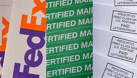 Certified Mail Vs First Class Vs Fedex 2day Letterstream