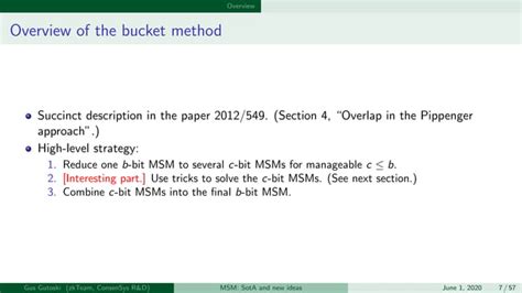 multi scalar multiplication state of the art and new ideas pdf