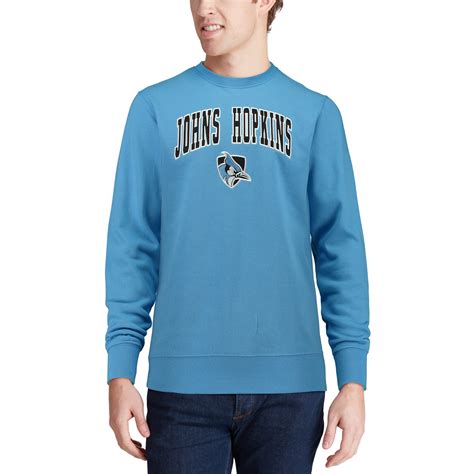 Stadium Athletic Johns Hopkins Blue Jays Light Blue Arch And Logo Crew