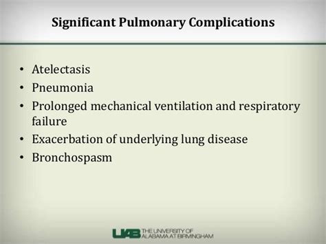 Patient Related Risk Factors For Postop Pulmonary Complications