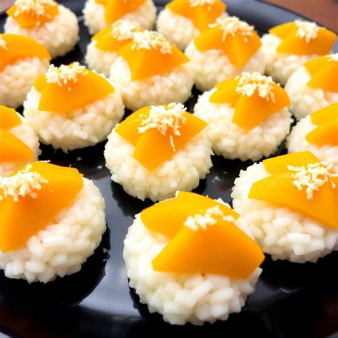 Mango Sticky Rice Bites Recipe Cookaifood