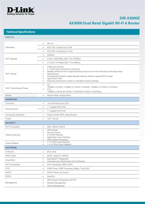 D Link Dir X3000z Ax3000 Wifi 6 Mesh Gigabit Wireless Wifi Router Shopee Singapore