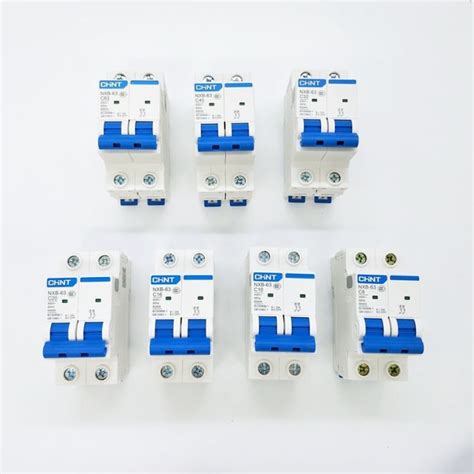Chint Mini Circuit Breaker Nxb 63 2 Poles C Type 6a 10a 16a 20a 25a 32a