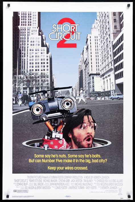 Short Circuit 2 1988 Original One Sheet Movie Poster Original Film