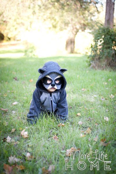 Homemade Raccoon Costume