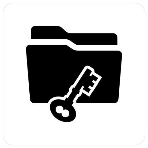 Folder Security And Folder Lock Icon Concept 50496964 Vector Art At Vecteezy