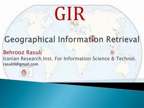 Geographic Information Retrieval Gir Ppt