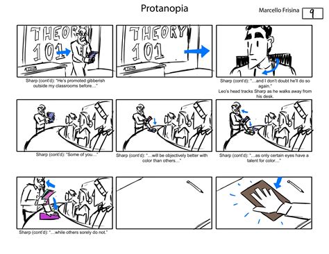 Marcello Frisina Protanopia Storyboards