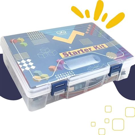 kit arduino uno rfid completo com maleta plástica smartcomp seu