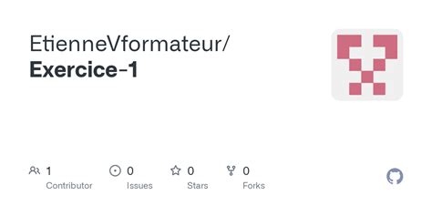 GitHub EtienneVformateur Exercice