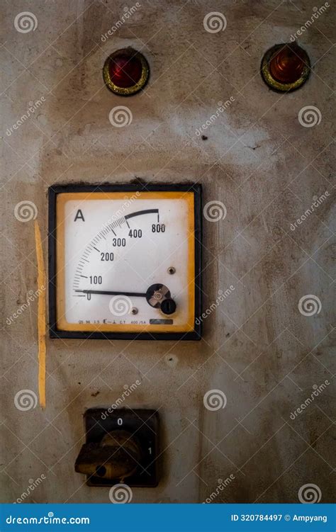 Voltage Box Meter Stock Image 47776609