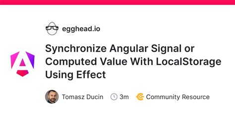 synchronize angular signal or computed value with localstorage using