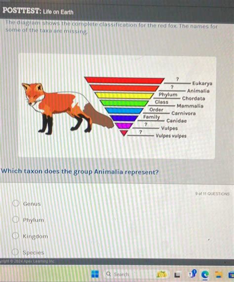 Solved Posttest Life On Earth The Diagram Shows The Complete