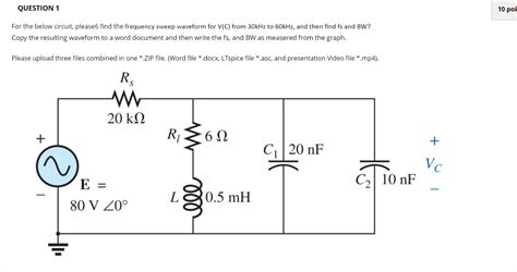 Solved Question 1for The Below Circuit Please6 ﻿find The