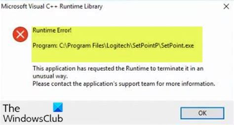 Fix Logitech Setpoint Runtime Error On Windows 11 10