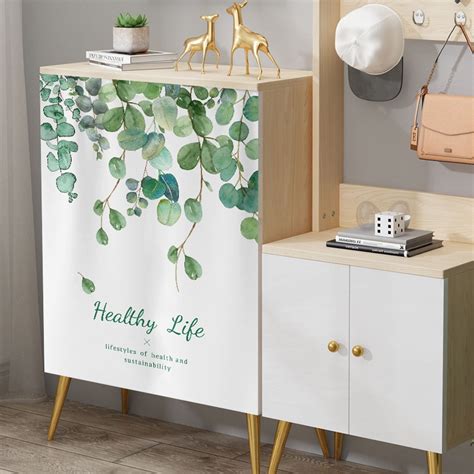 Kain Penutup Rak Kasut Kain Langsir Kabinet Kasut Tirai Pintu Almari Pakaian Dapur Kain Penutup