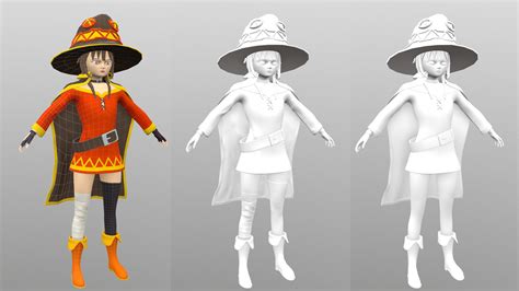 Completed Megumin — Polycount