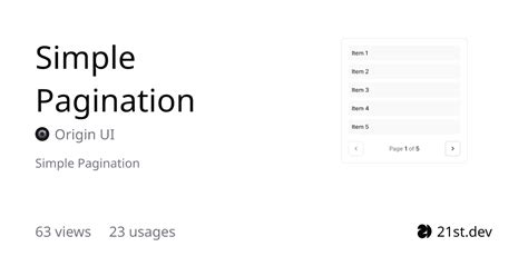 Simple Pagination 21st Dev Discover Share And Craft Ui Components